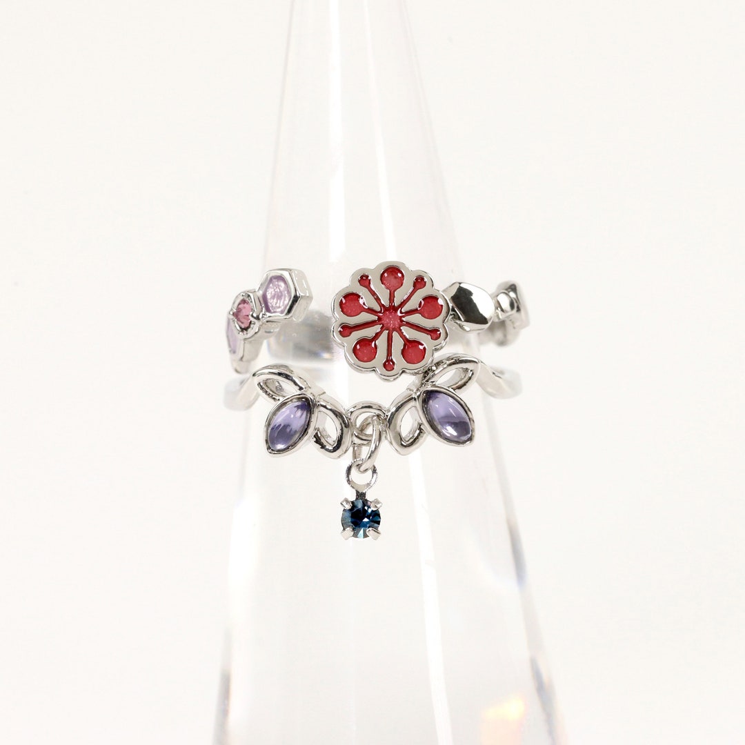 Custom Tengen Uzui Inspired Double Ring Anime Manga Hashira 2 Piece ...