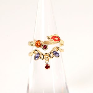 Custom Double Ring Anime Manga Hashira 2 Piece Jewelry - Etsy