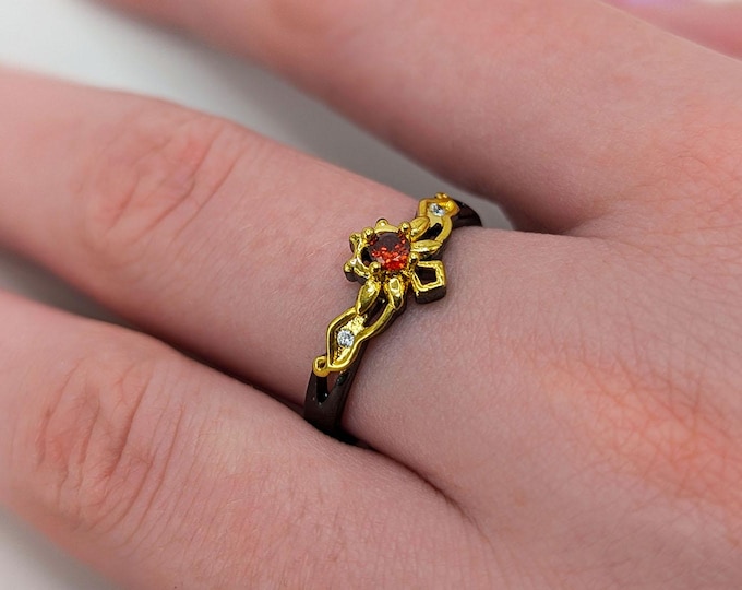 Custom Muichiro Tokito Inspired Double Ring Anime Manga Hashira 2 Piece ...