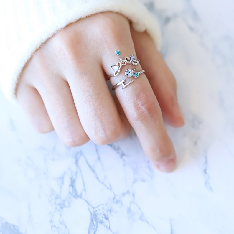 Custom Muichiro Tokito Inspired Double Ring Anime Manga Hashira 2 Piece ...