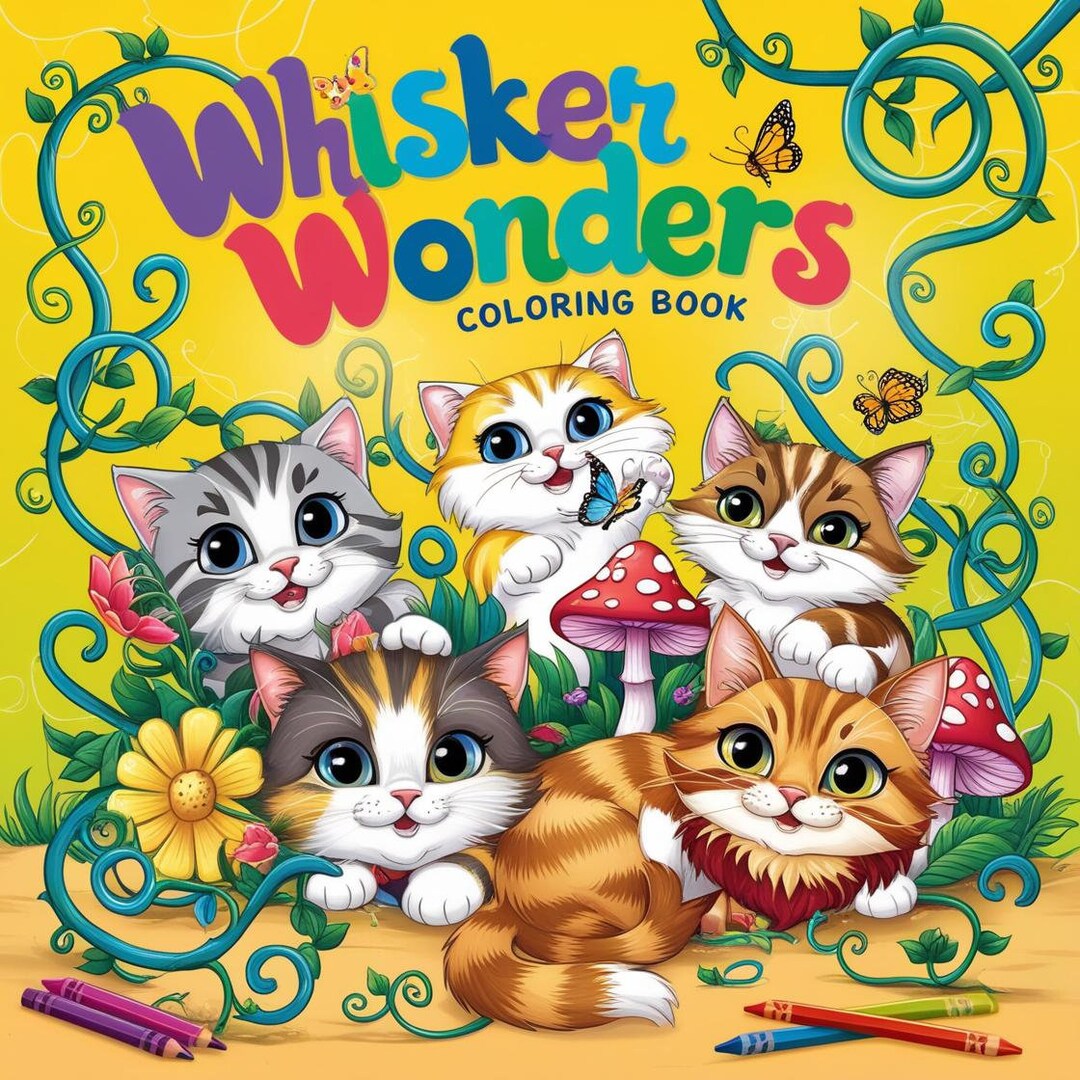 Cat Lover Coloring Book, Cat Printable Coloring Pages, Kids Coloring ...