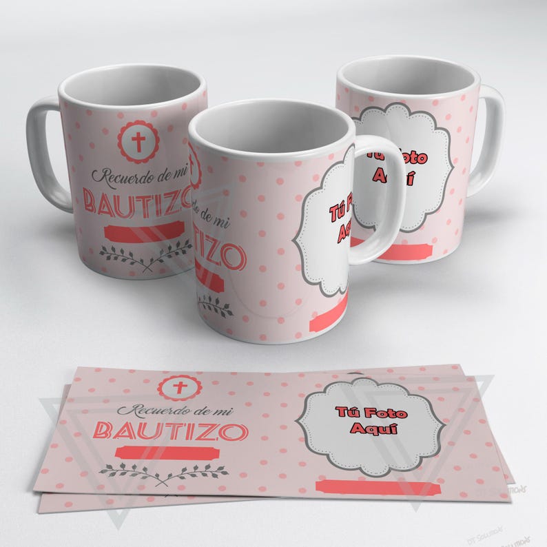 Personalized Baptism Cups, With Photos and Texts, Completely ...