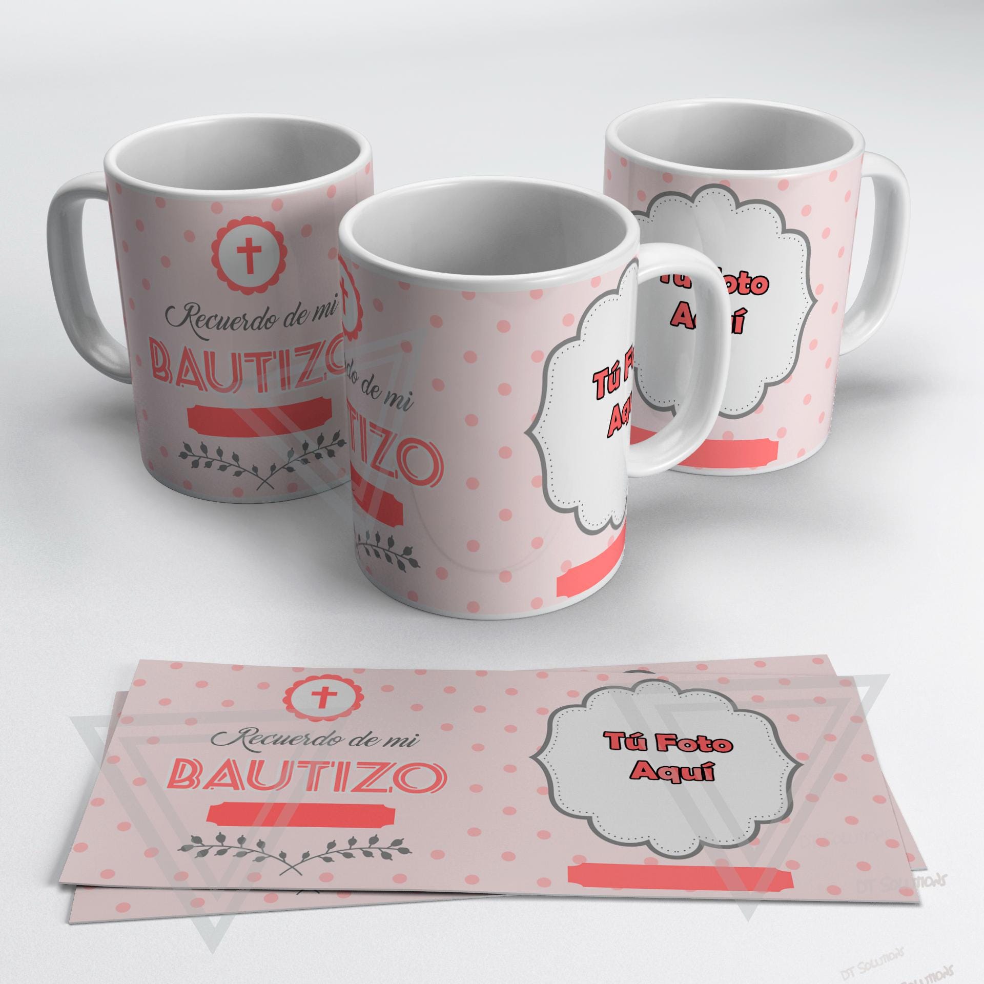 Personalized Baptism Cups, With Photos and Texts, Completely ...