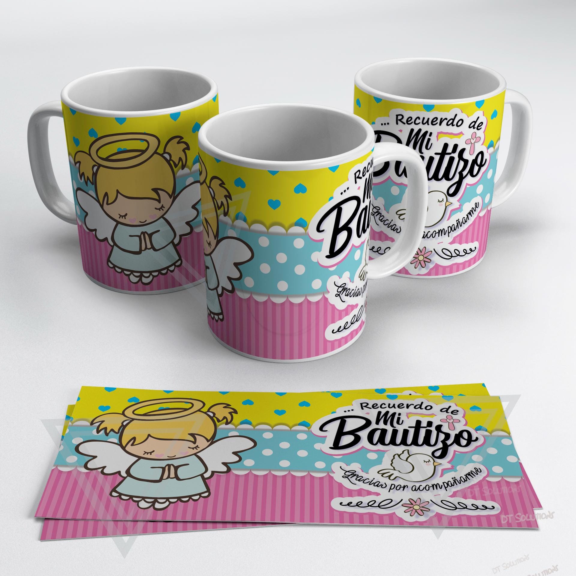 Personalized Baptism Cups, With Photos and Texts, Completely ...