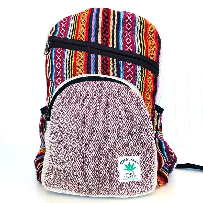 Handmade Hemp Backpack, Eco Friendly Unisex Backpack, Organic Hemp ...