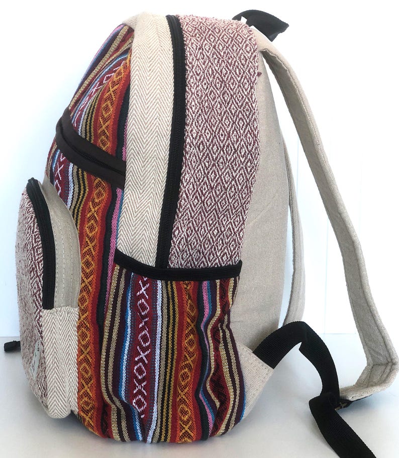 Handmade Hemp Backpack, Eco Friendly Unisex Backpack, Organic Hemp ...