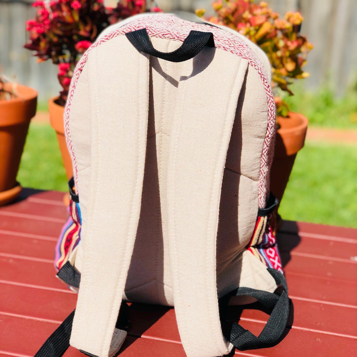 Handmade Hemp Backpack, Eco Friendly Unisex Backpack, Organic Hemp ...