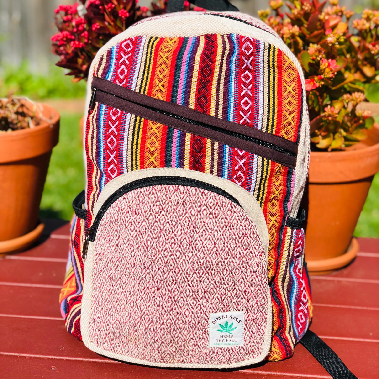 Handmade Hemp Backpack, Eco Friendly Unisex Backpack, Organic Hemp ...