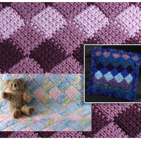 Entrelac Crochet - Etsy