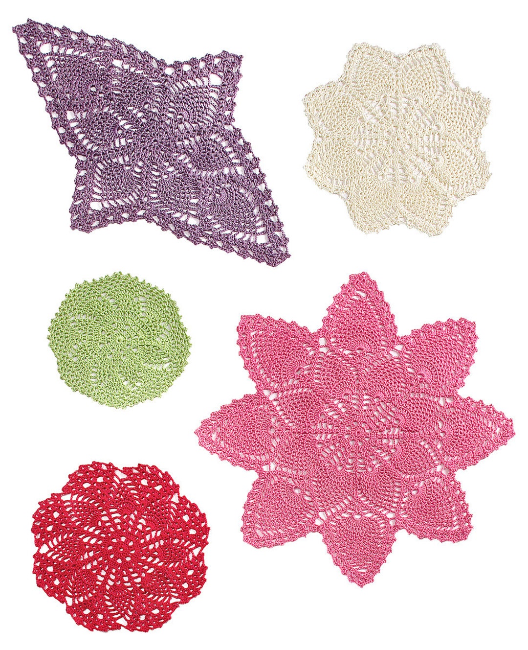 Crochet Classic Doilies in Size 3 Thread Pdf Pattern Download - Etsy