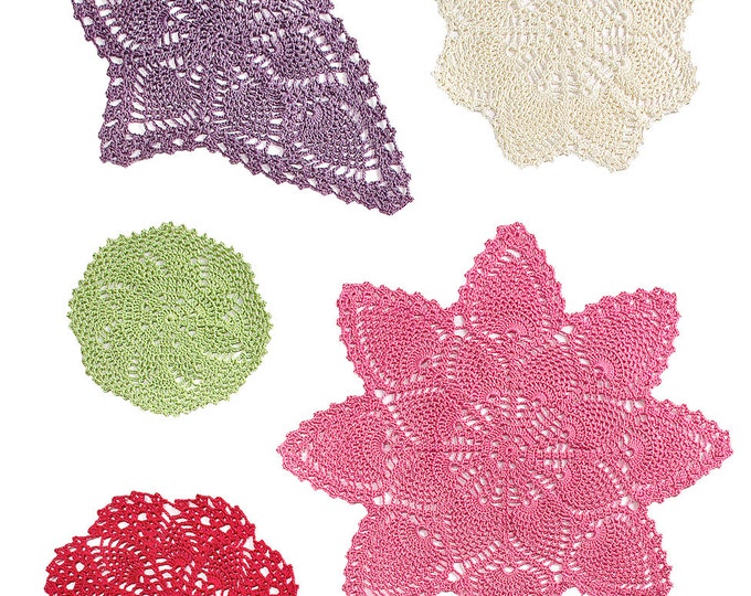 Crochet Classic Doilies in Size 3 Thread Pdf Pattern Download - Etsy