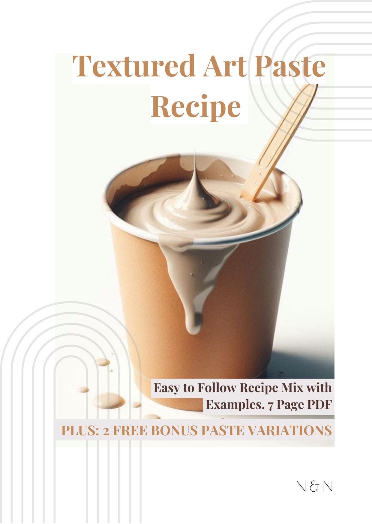 DIY Textured Wall Art Paste Recipe Guide - Etsy