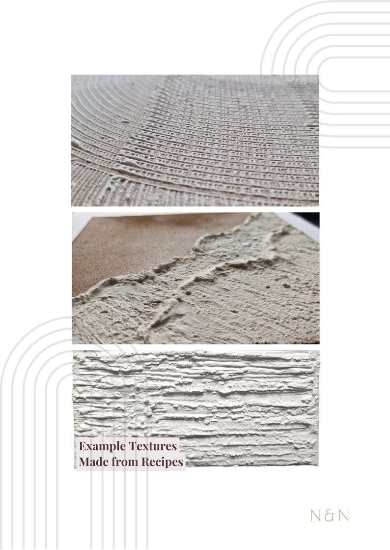 DIY Textured Wall Art Paste Recipe Guide - Etsy