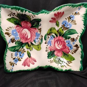 Made in Italy" Nova Rose" Divided Dish Vintage 1930's. - Etsy