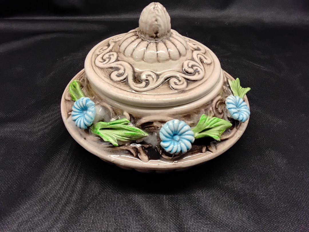 Capodimonte 1930's Vintage Trinket Box. Made in Italy. - Etsy