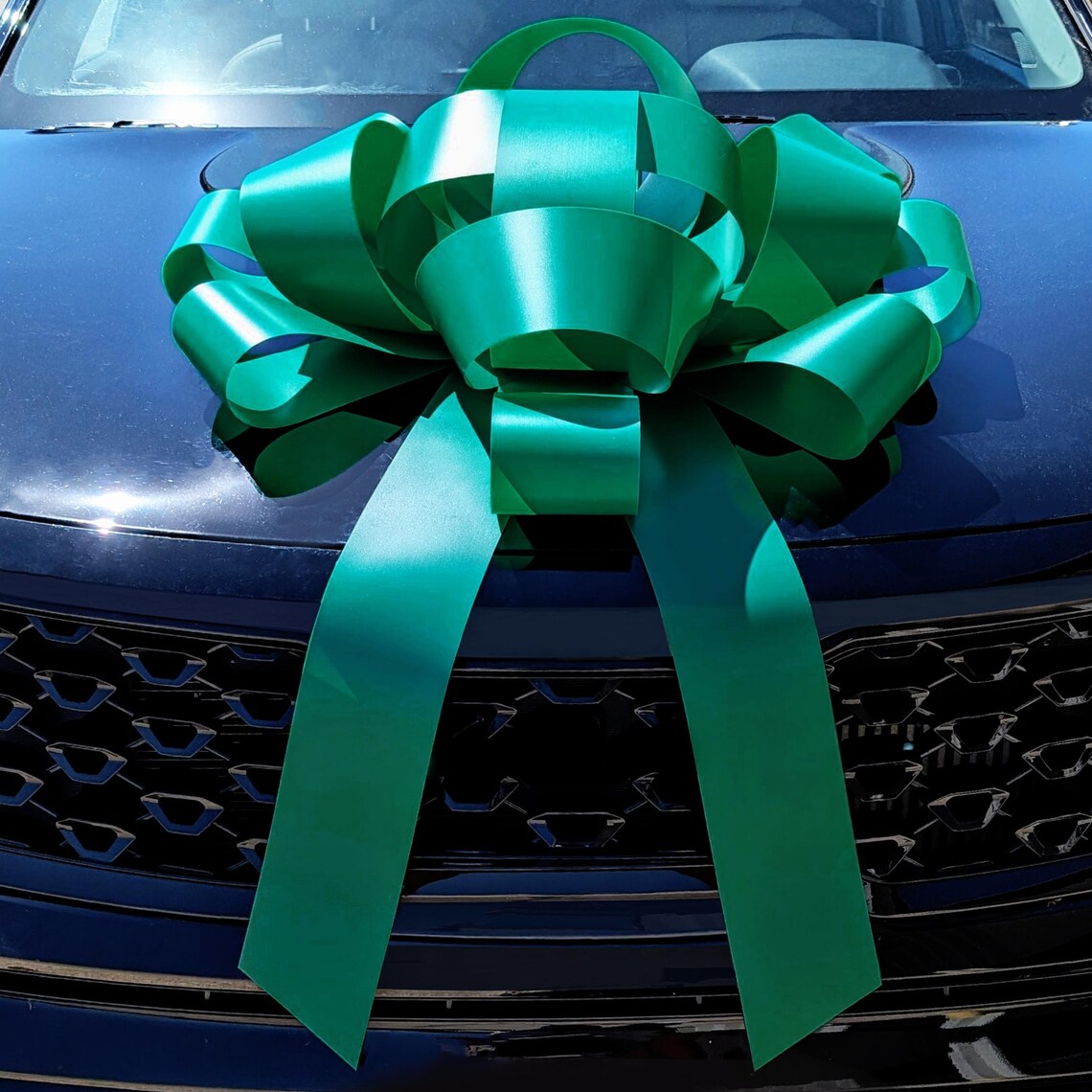 Giant Green Car Bow 47" Waterproof Vehicle Decoration Birthday Gift ...