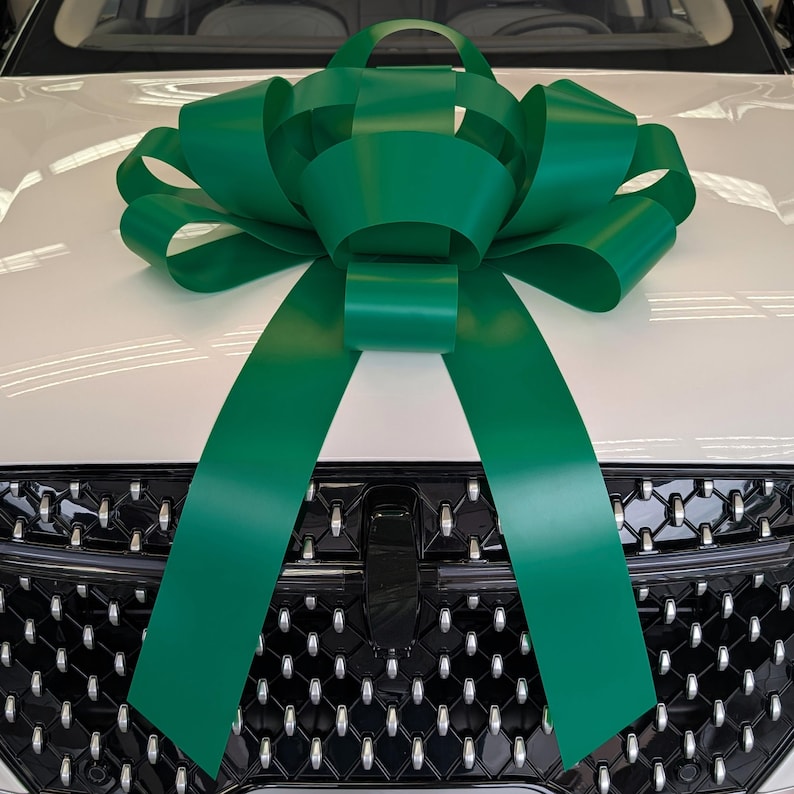 Giant Green Car Bow 47" Waterproof Vehicle Decoration Birthday Gift ...
