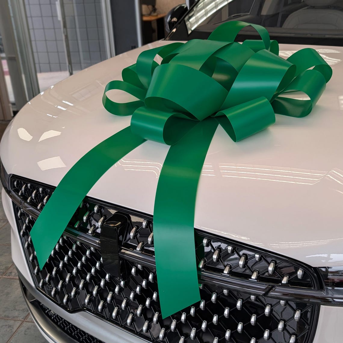 Giant Green Car Bow 47" Waterproof Vehicle Decoration Birthday Gift ...