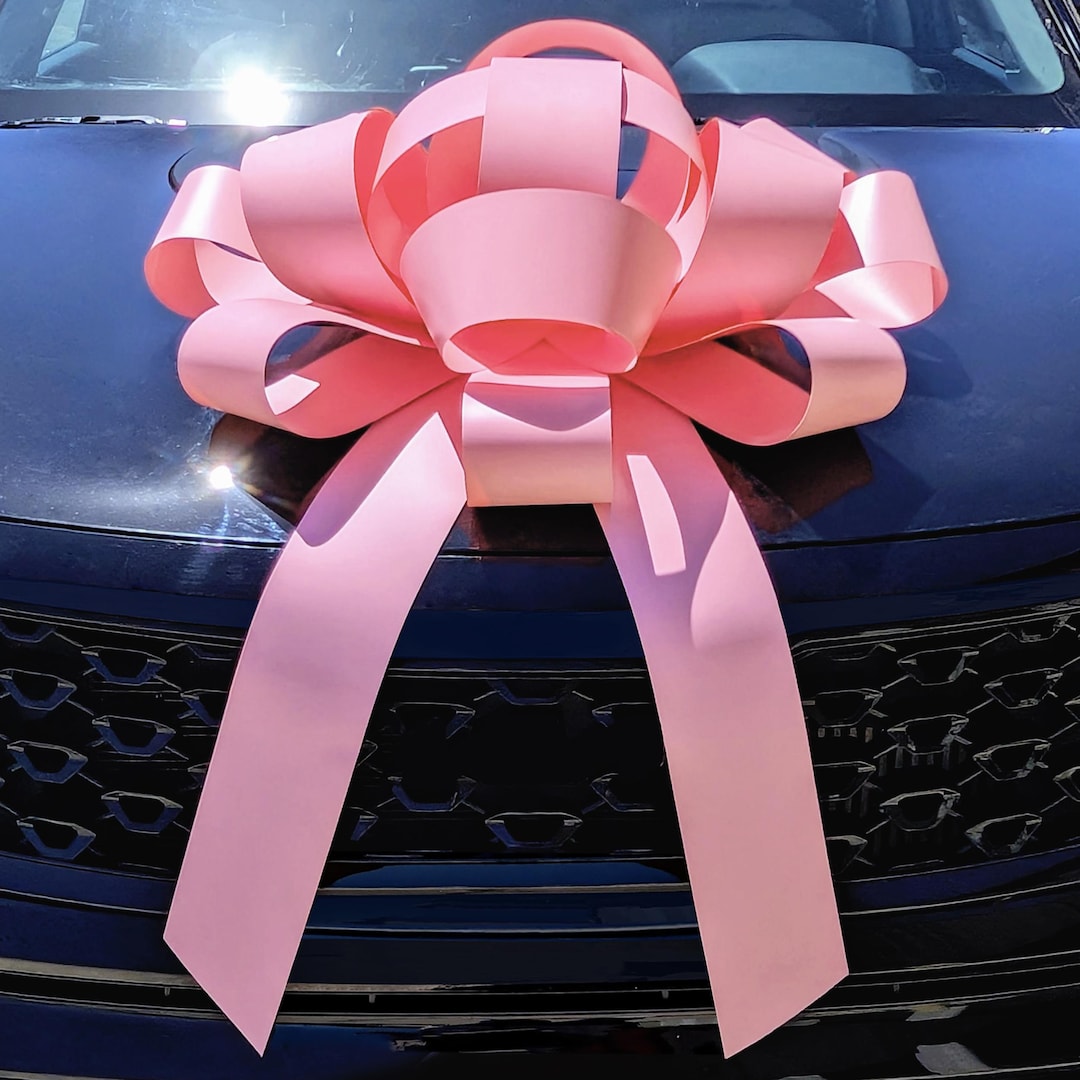 Giant Pink Car Bow: 30" Sweet 16 Valentine's Day Decoration - Etsy