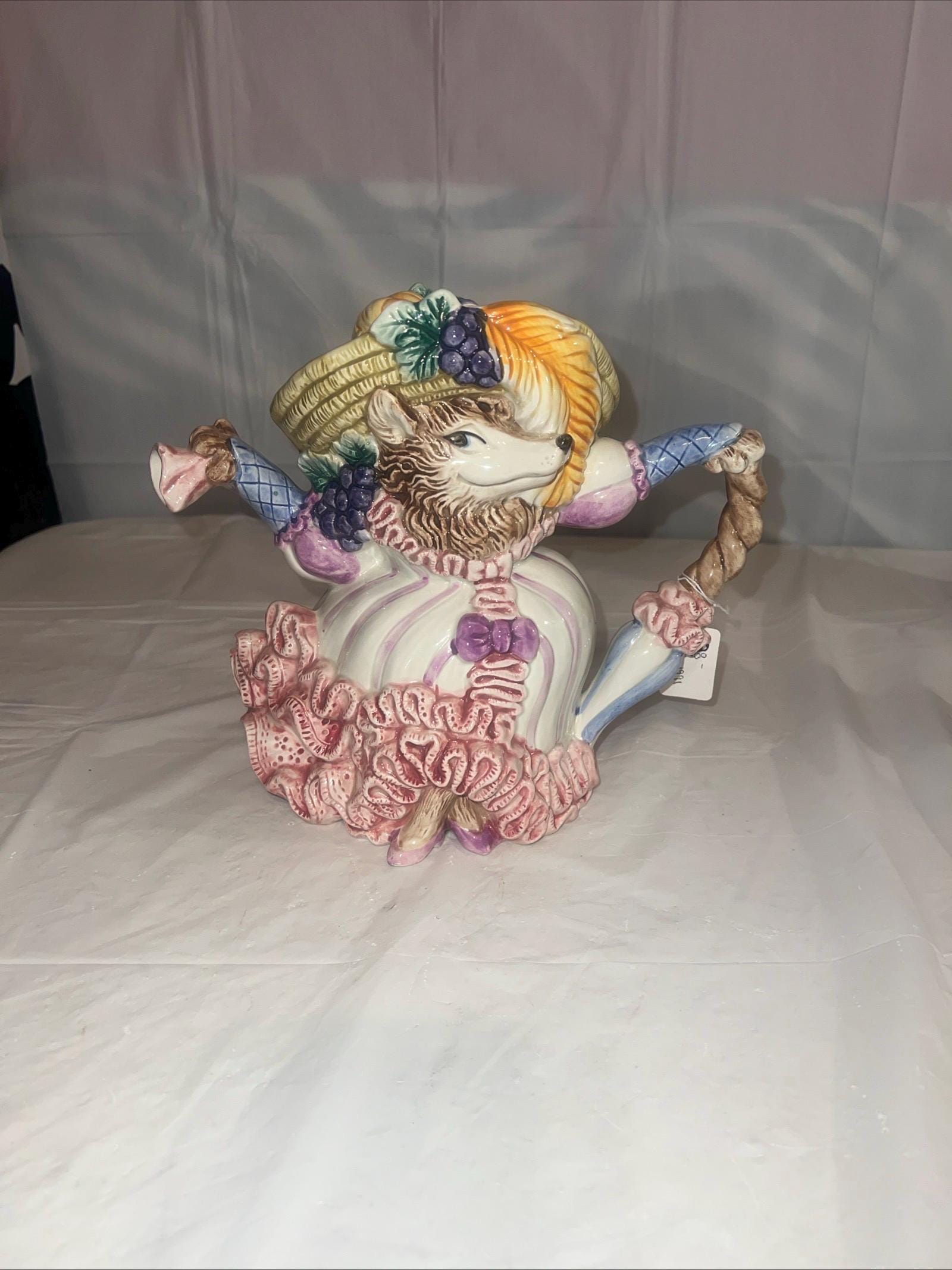 Fitz & Floyd 1991 Little Red Riding Hood Wolf in Disguise Teapot W/ Lid ...