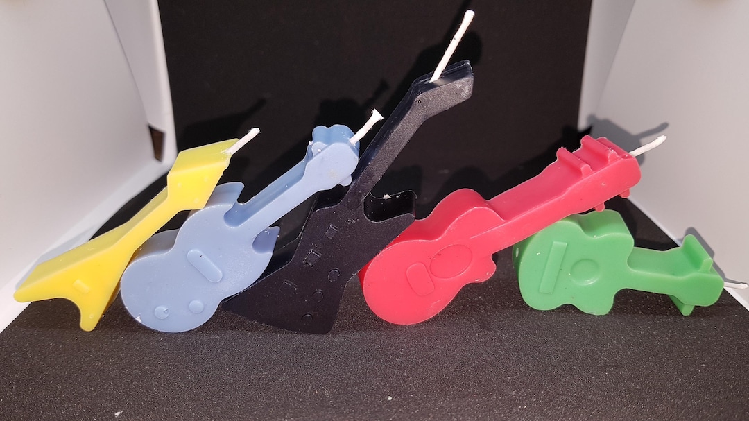 Guitar Birthday Candle X 5 - Etsy