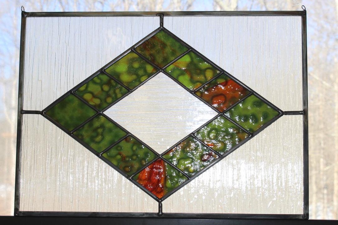 Victorian Glass Panel, Stained Glass - Etsy