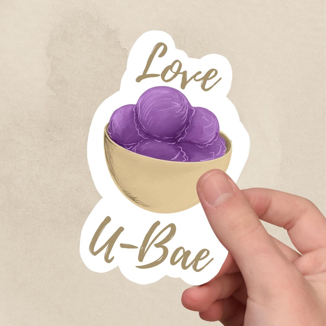 Love U-bae Ube Sticker: Filipino Pun, Durable Vinyl - Etsy