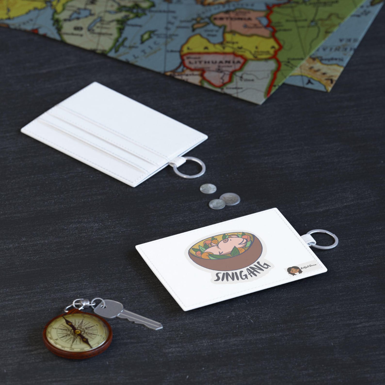 Sinigang Pig Pun Cartoon Card Holder, Filipino Bag, Filipino, Filipino ...