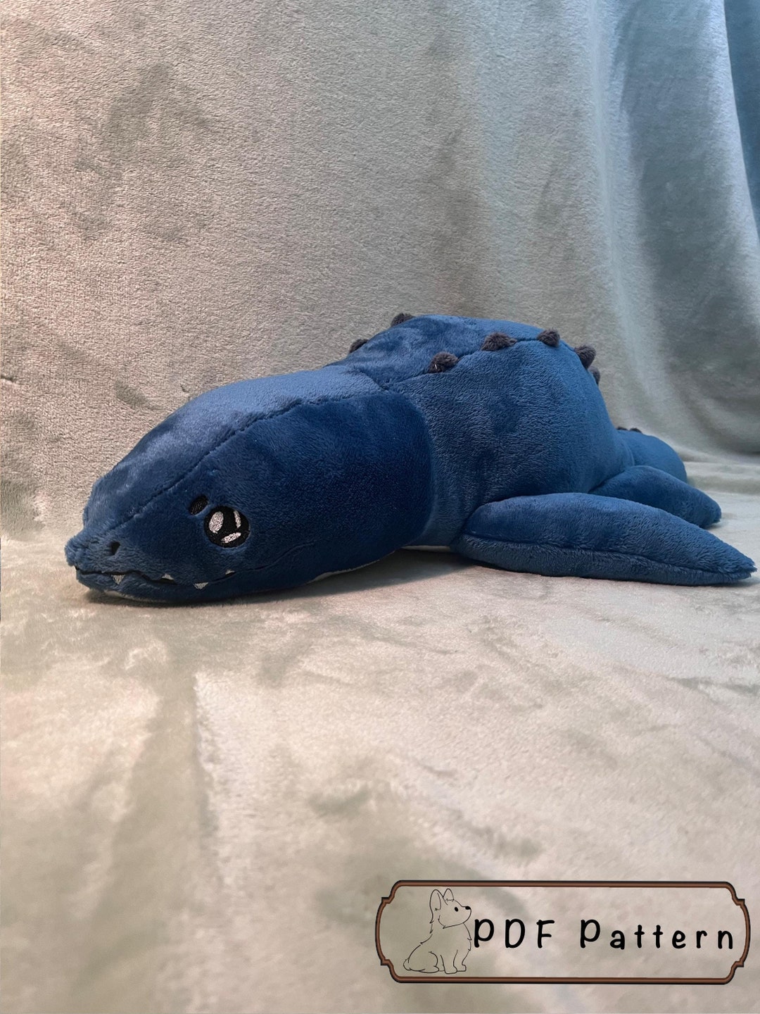 Mosasaurus Plush Pattern - Etsy