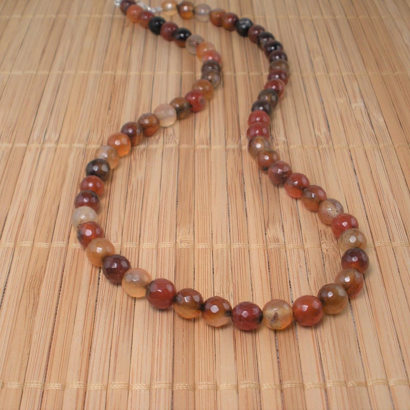 Rust Color Necklace - Etsy
