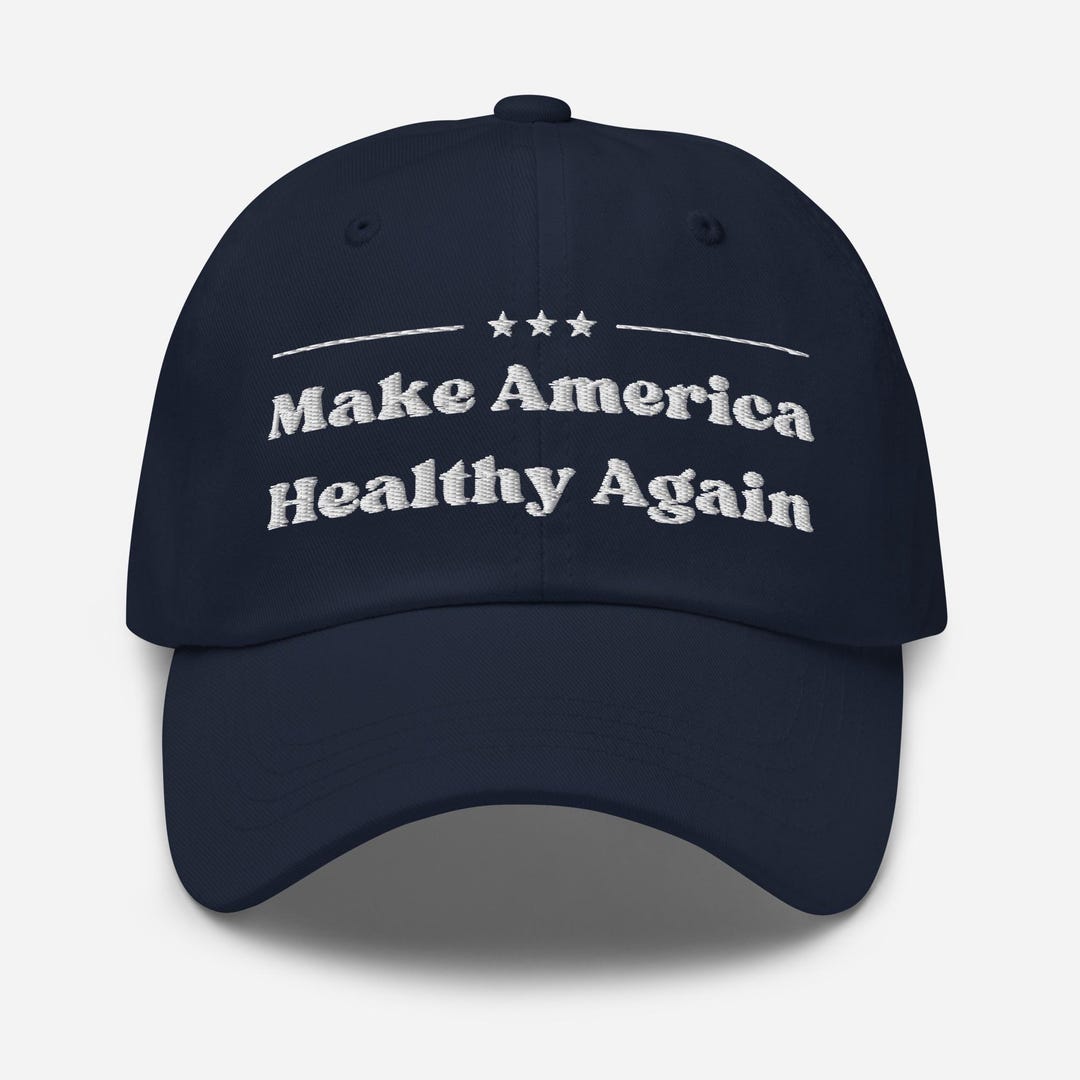 Make America Healthy Again MAHA Embroidered Dad Hat - Etsy