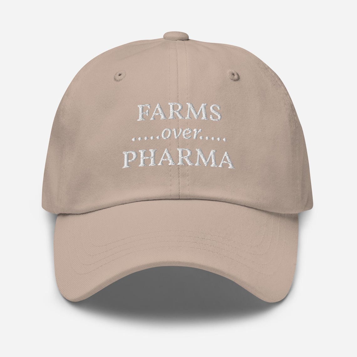 Farms Over Pharma - Embroidered Dad Hat - Etsy