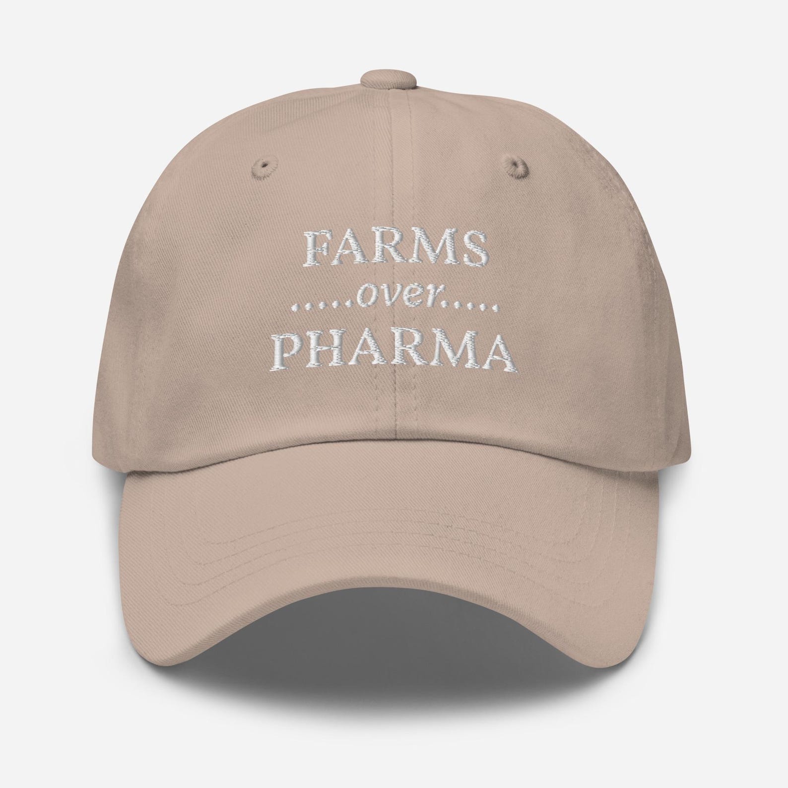Farms Over Pharma - Embroidered Dad Hat - Etsy