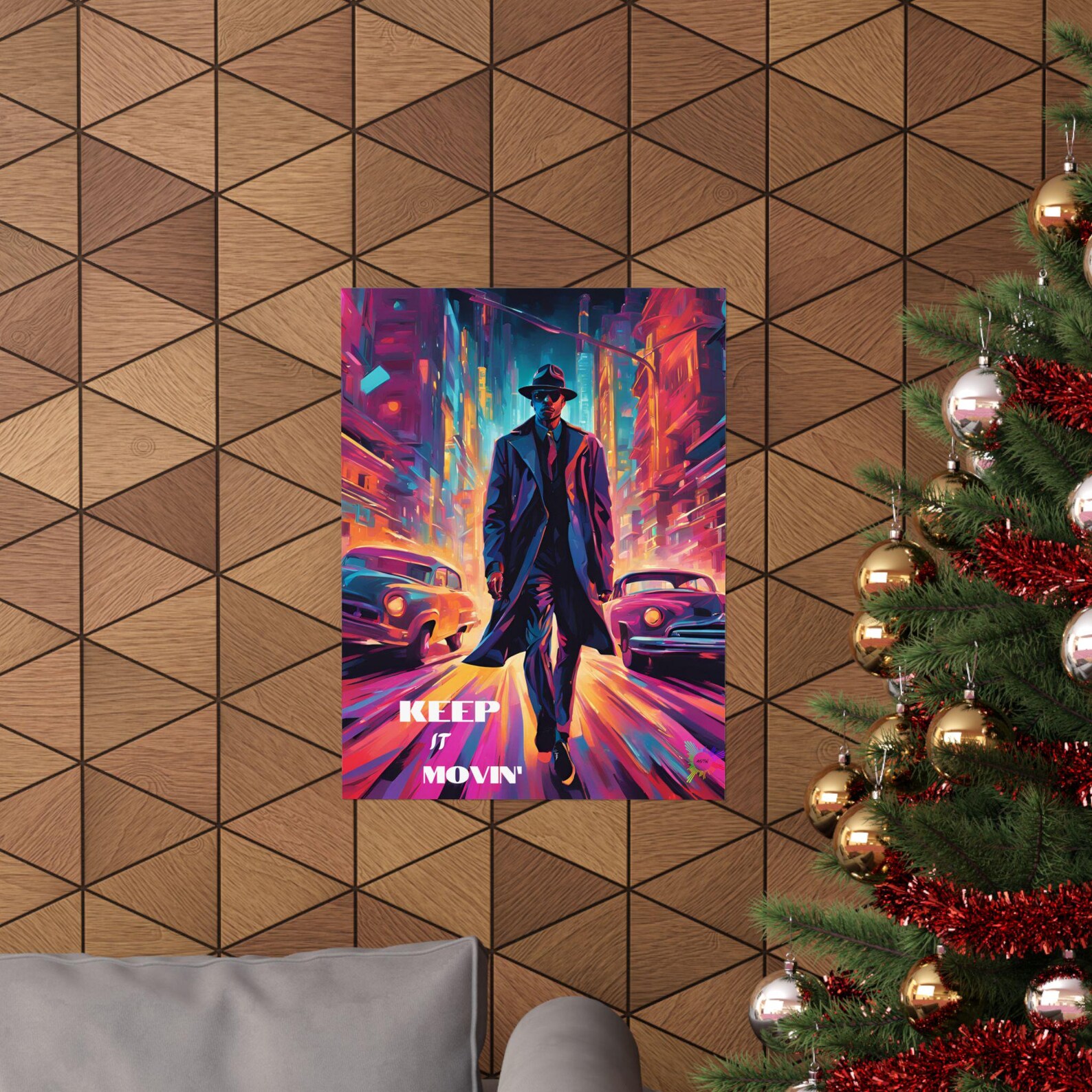 Psychedelic Gangster, Keep It Moving, City & Street Matte Vertical ...