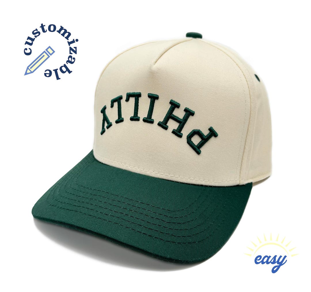 Philly Upside Down Hat | Customize This Hat With Your Own Text | Off ...