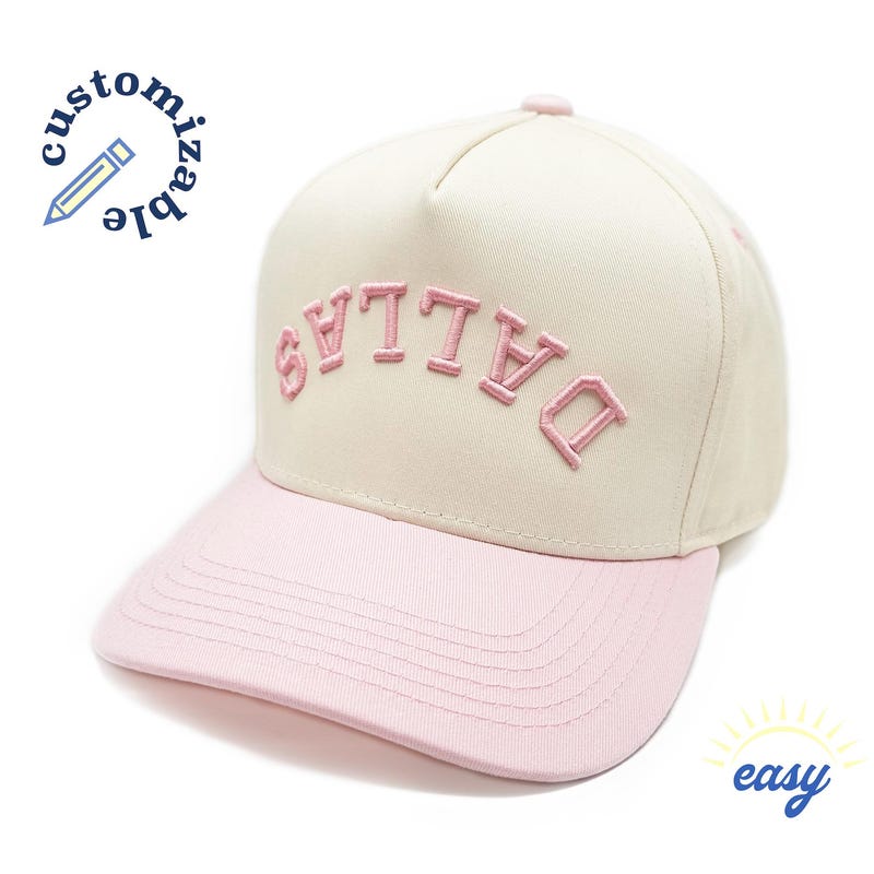 Upside Down Text Hat - Etsy