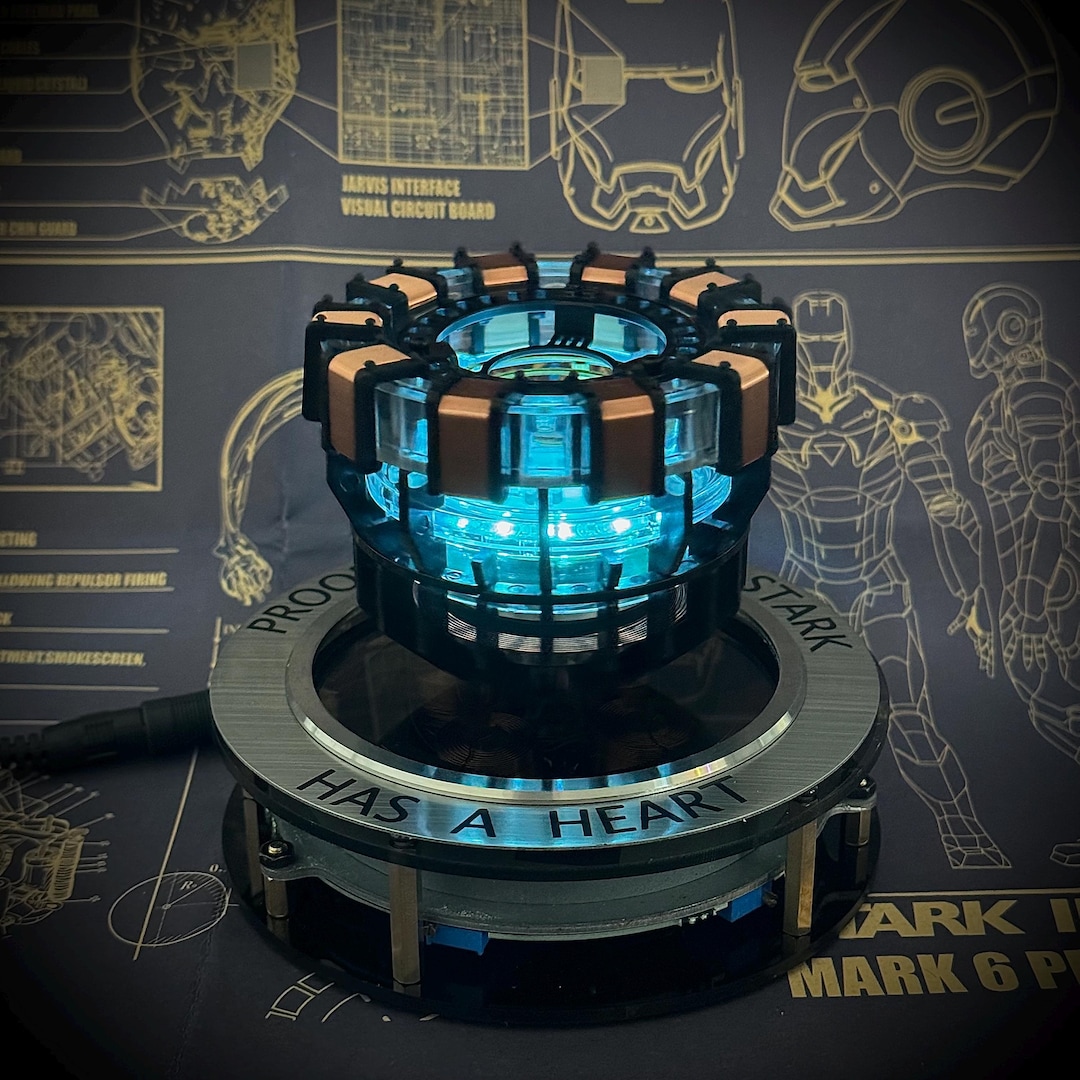 Iron Man Arc Reactor Levitating Magnetic Lamp, Tony Starks Heart 1:1 ...