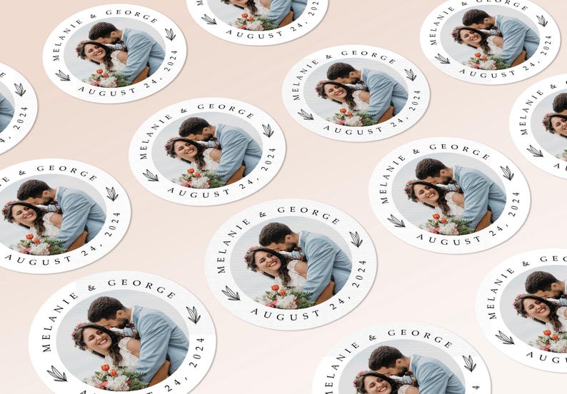 Wedding Stickers | Thank You Wedding Stickers | Wedding Favor Stickers ...