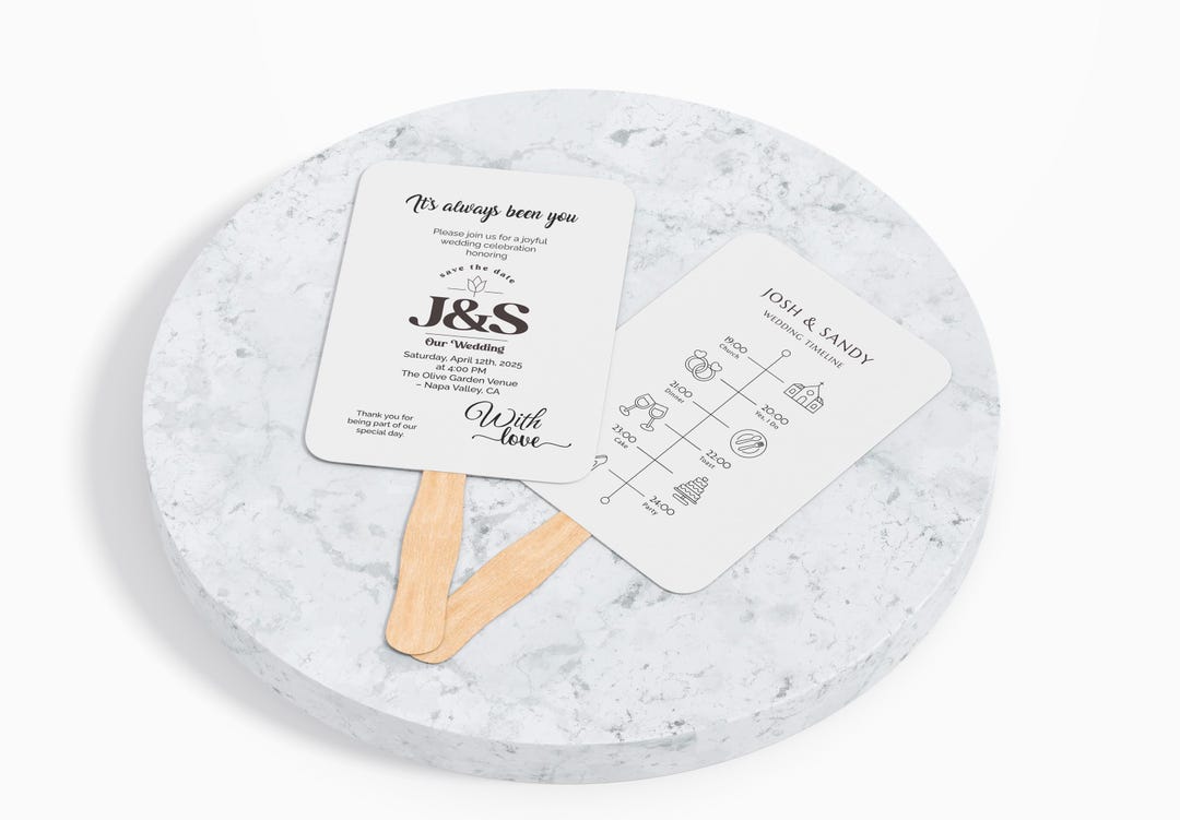 Custom Wedding Hand Fans | Personalized Fan Tags for Ceremony | Outdoor ...