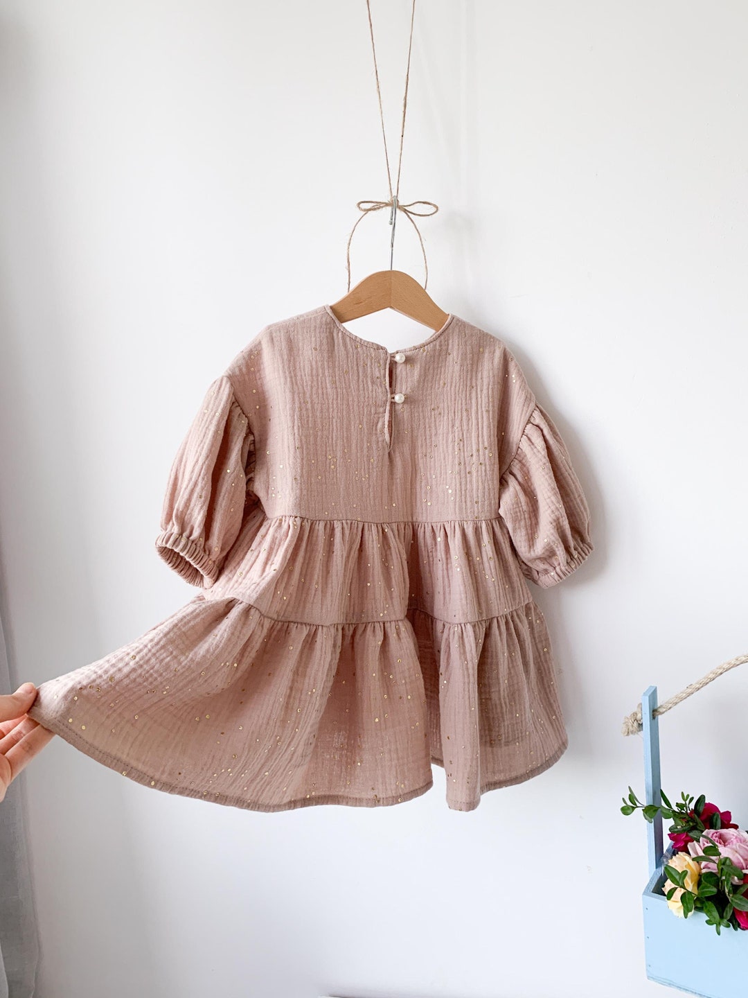 PDF Pattern Flower Girls Dress Sewing Pattern 1-6 Years Dress With ...