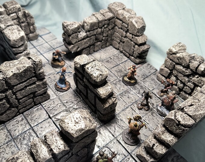 Hand Made Modular Dungeon Walls | Collapsing Dungeon Walls | Tabletop ...