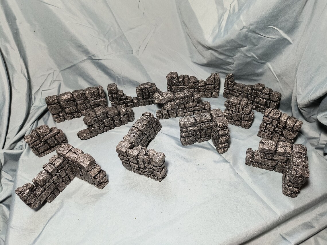 Hand Made Modular Dungeon Walls | Collapsing Dungeon Walls | Tabletop ...