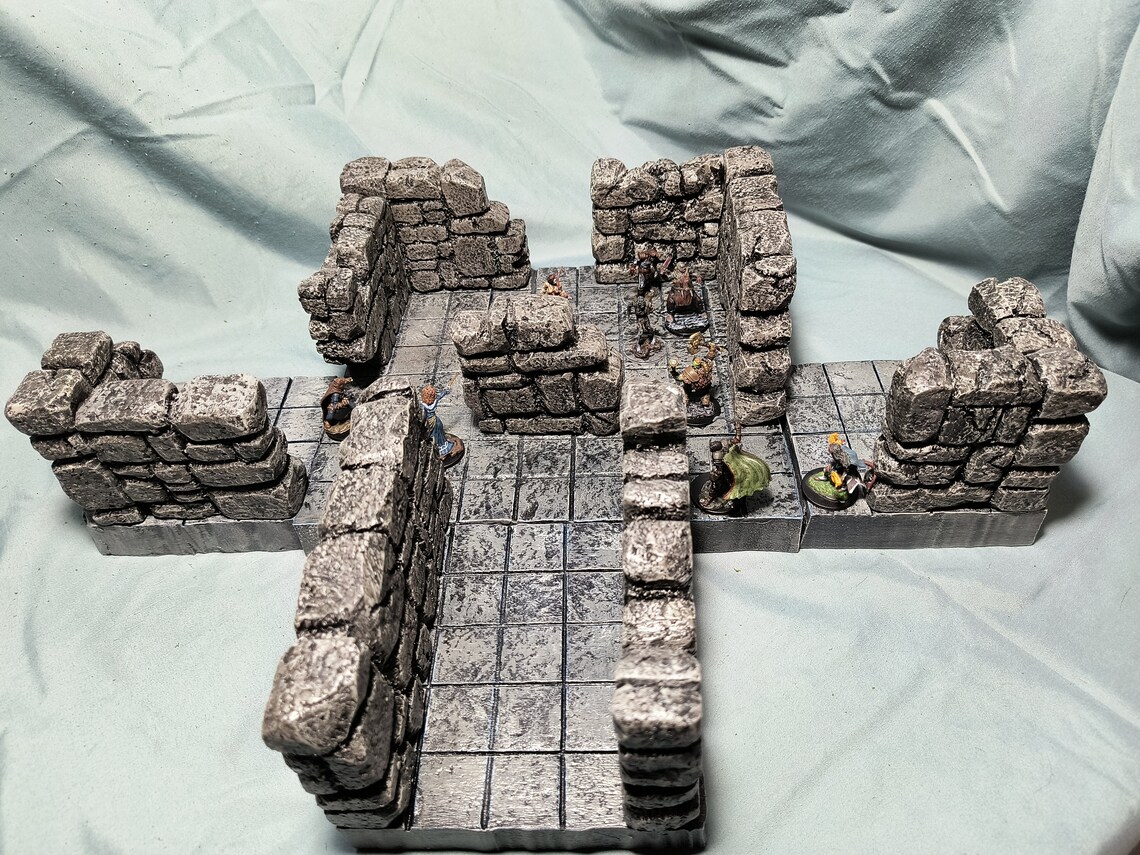 Hand Made Modular Dungeon Walls | Collapsing Dungeon Walls | Tabletop ...