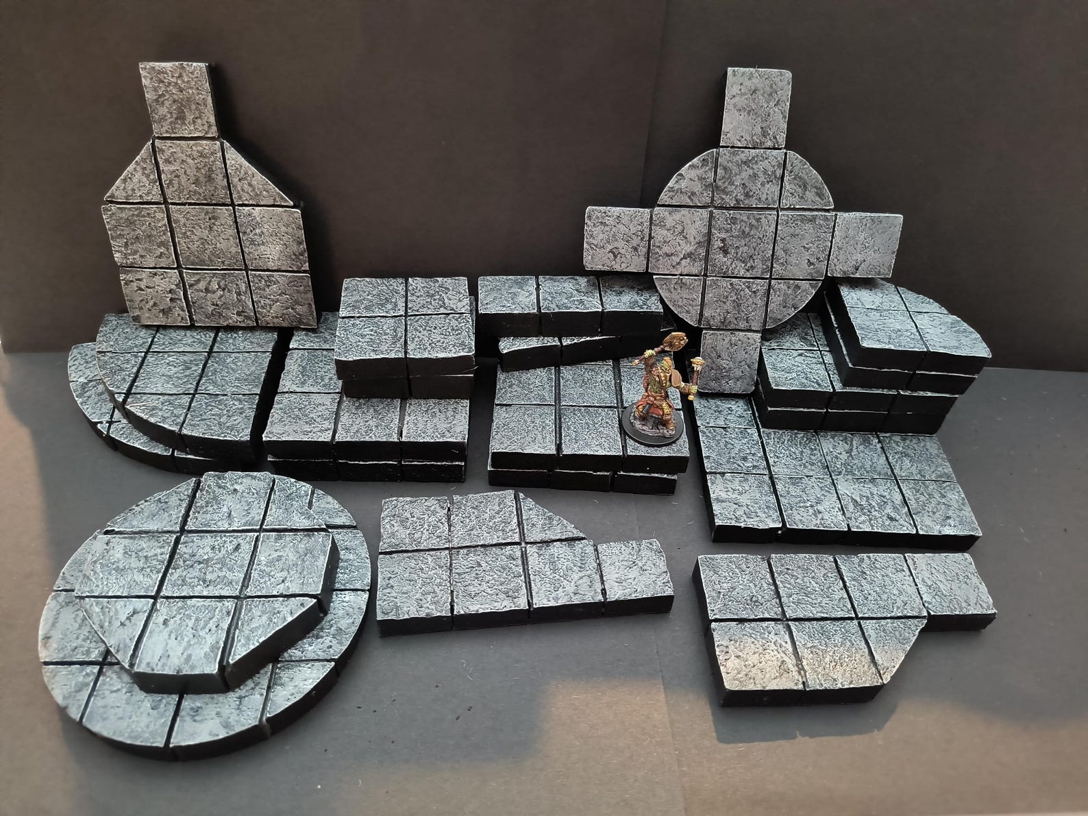 Hand Carved Modular Dungeon Tiles Single Sided Stackable Game Tiles ...