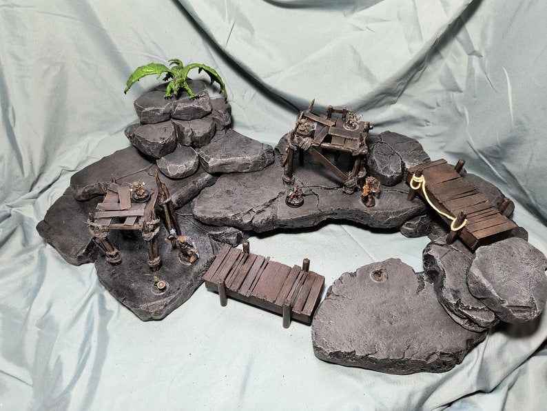 Hand Carved Modular Stackable Terrain | War Gaming Terrain | DND ...