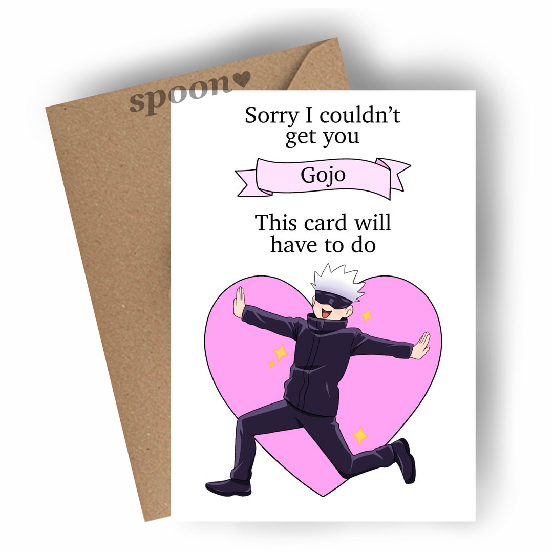 Gojo Jujutsu Kaisen Funny Valentines/anniversary Card - Etsy