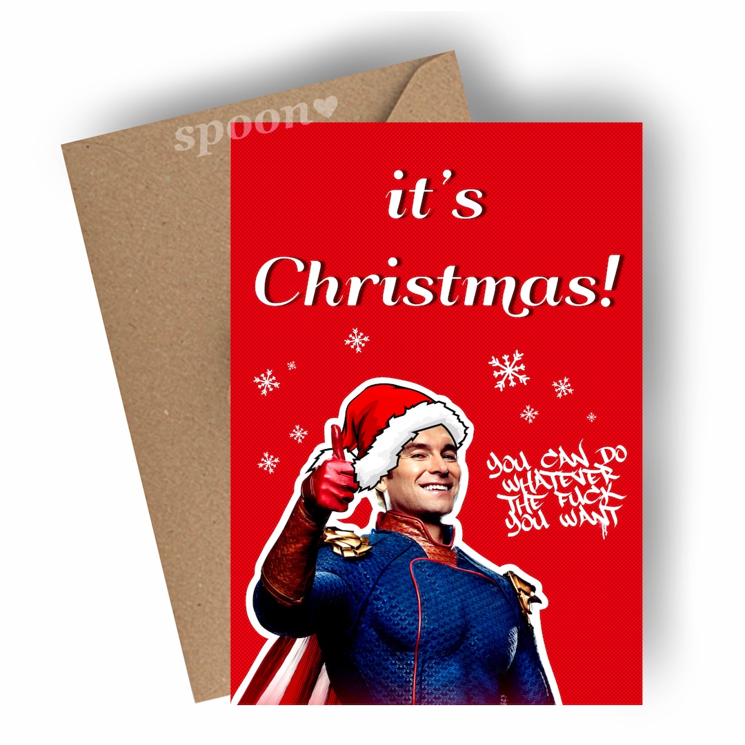 Homelander the Boys Christmas Card - Etsy
