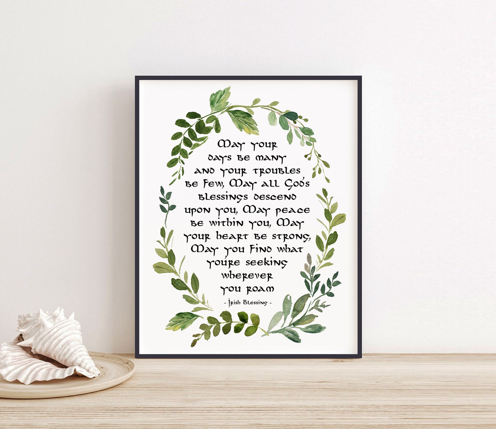 Irish Blessing Printable, May Your Days Be Many, Blessing Printable ...