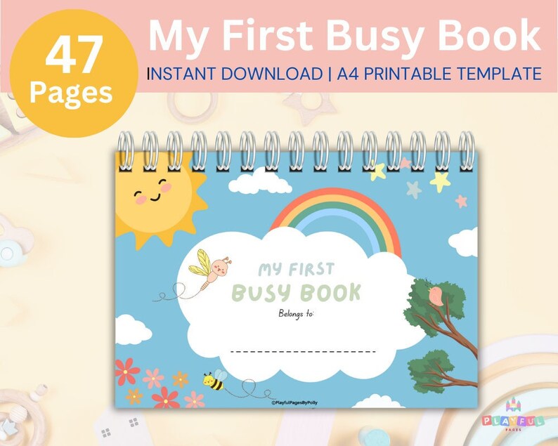 Engaging Busy Book, Busy Book Printable, Preschool Activities and ...