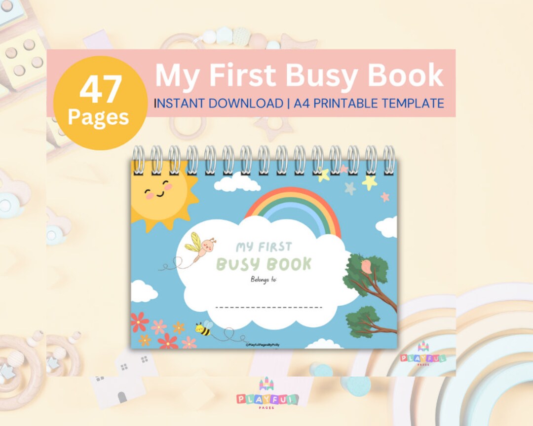 Engaging Busy Book, Busy Book Printable, Preschool Activities and ...